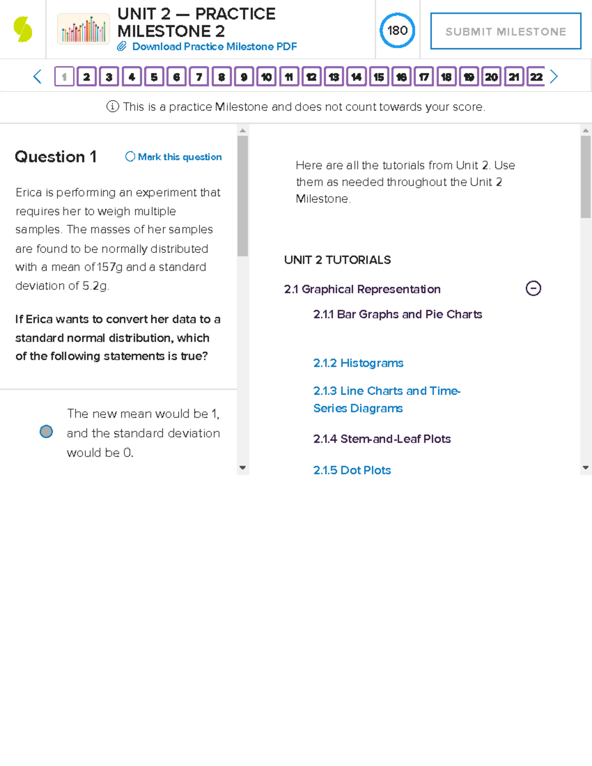 Sophia MATH101 Unit 2 Practice Milestone 2 Document Analysis - Studocu