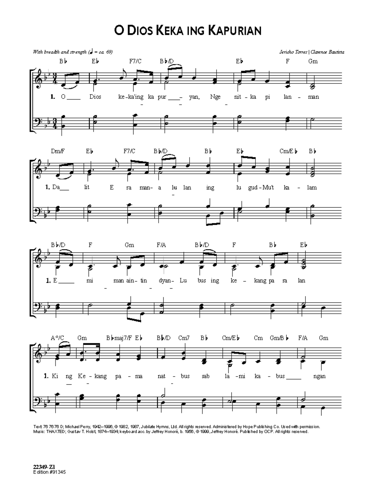 O DIOS KEKA ING Kapurian (Jericho Torres & Clarence Bautista) - Studocu