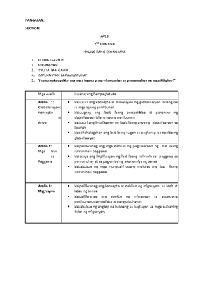 AP8-Q4-MOD5 - Araling Panlipunan Ikaapat na Markahan – Modyul 5 Epekto ng Ideolohiya, Cold War ...