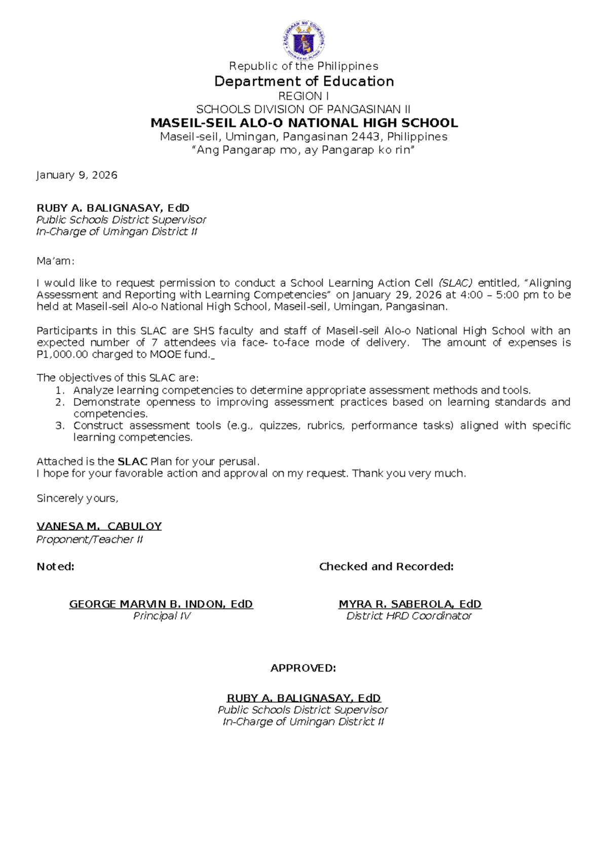 SLAC Cover Letter: Assessment & Reporting - PPST Module 23 - Studocu