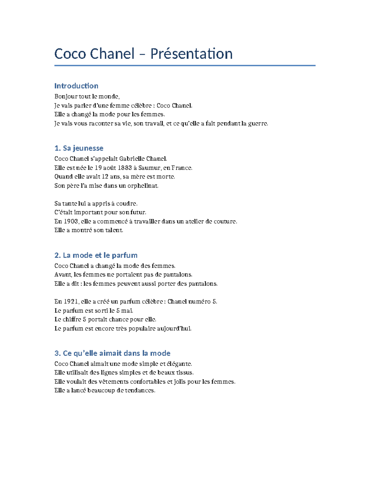 Coco Chanel: Présentation et Impact sur la Mode Féminine - Studeersnel