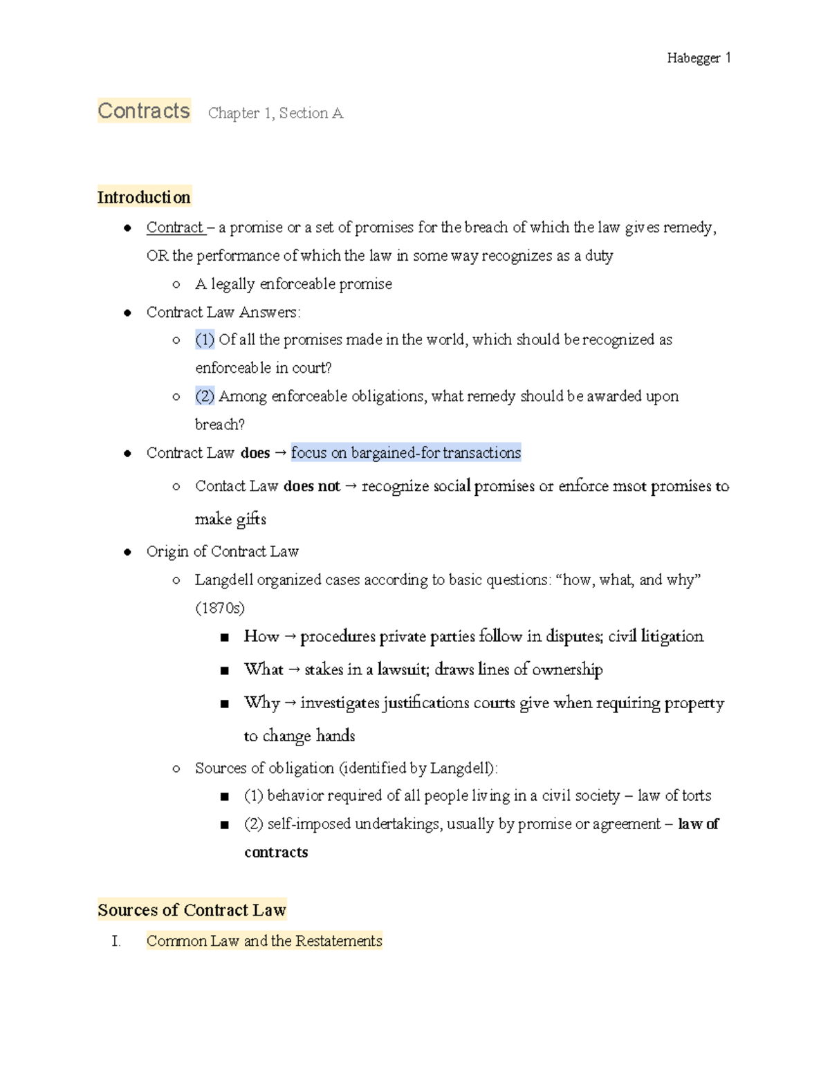 Contracts and the UCC: Principles, Sources, and Applications (LAW 101 ...