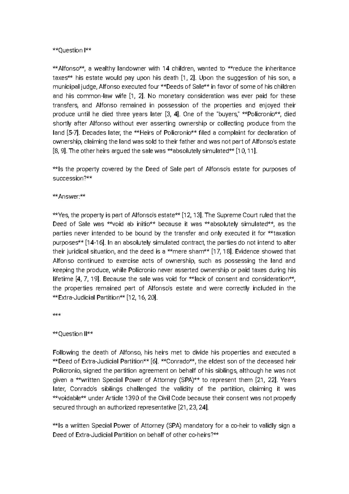 BQA Case Study: Heirs of Policronio M. Ureta, Sr. vs. Heirs of Liberato ...