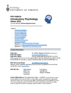 PSY100 U7 - Summary Discovering Psychology - Unit 7: Memory Lecture ...