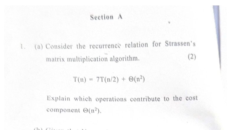 5527 Q Paper: Algorithms and Data Structures Exam Review - Studocu