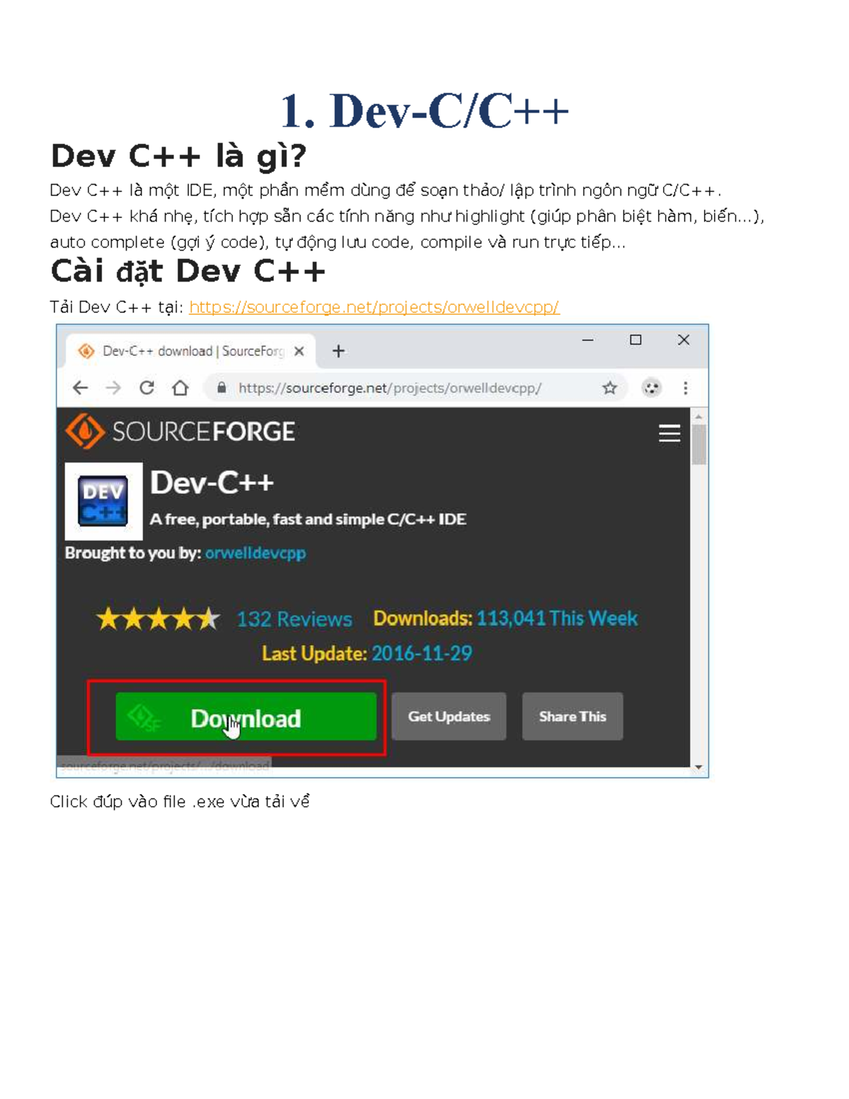 Cài Đặt Môi Trường IDE: Hướng Dẫn Sử Dụng Dev và Vscode - Studocu