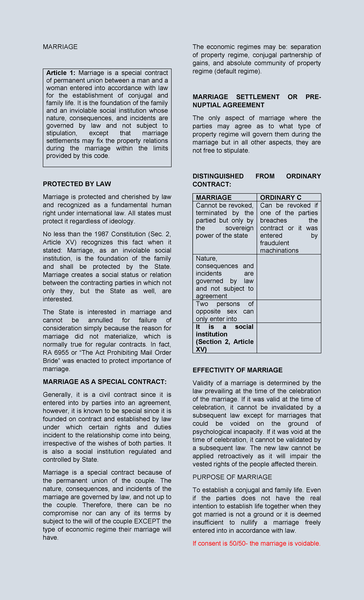 Marriage and Family Code Overview: Essential Requisites and Effects ...