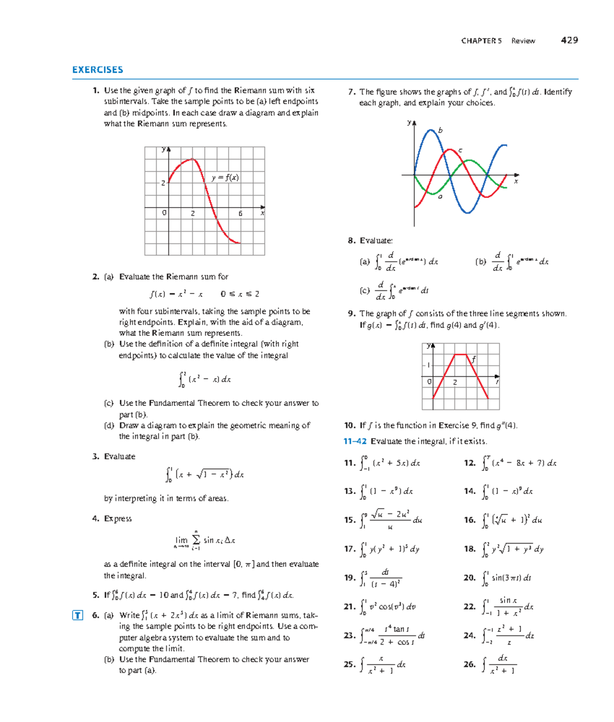 C5 - Chapter 429 Riemann Sums and Integral Evaluations - Studocu