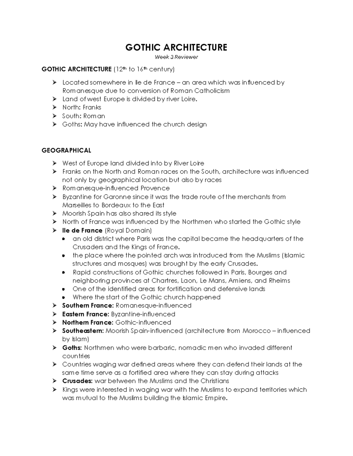 Gothic Architecture Review: Key Concepts & Styles (Course Code: ARCH101 ...