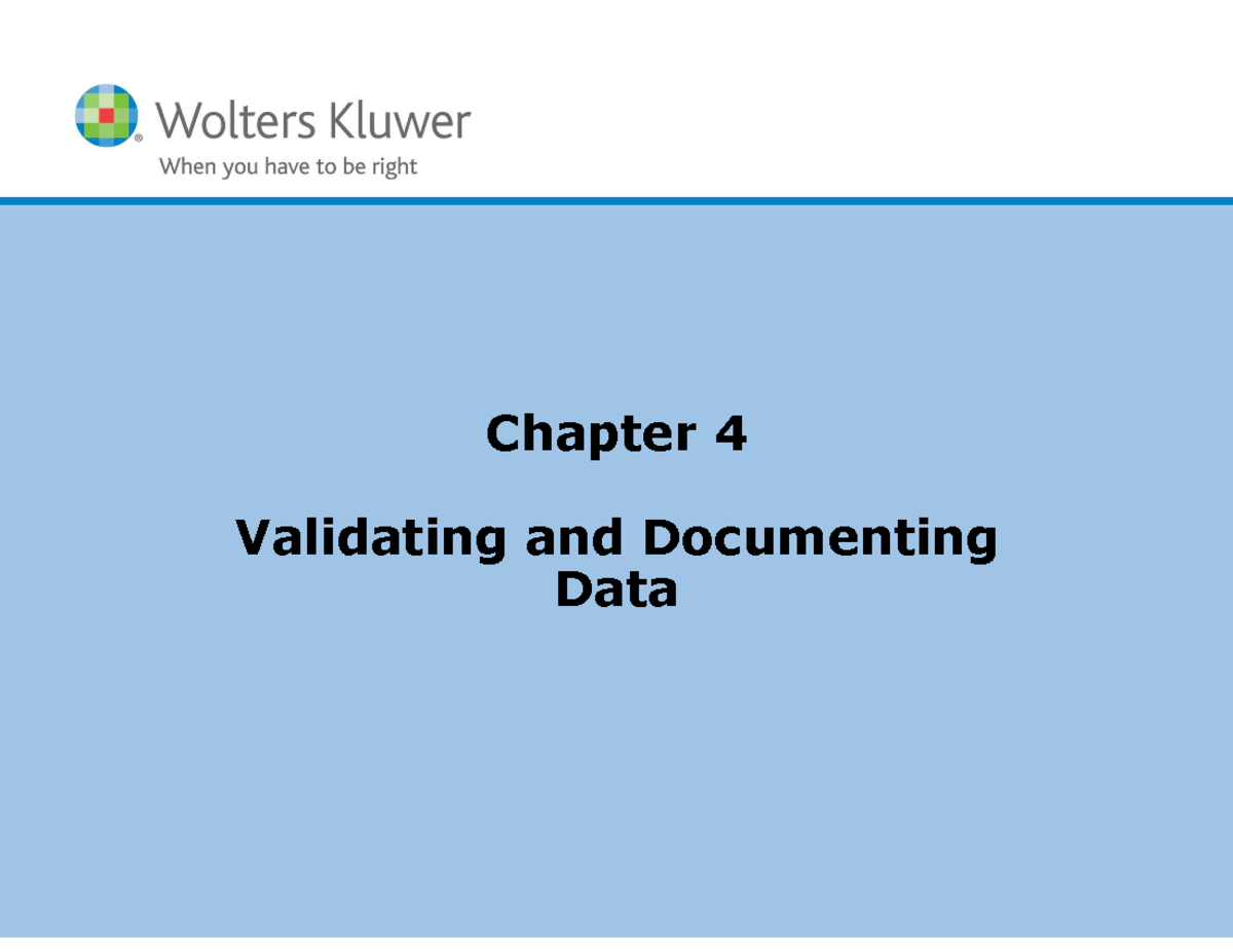 Nur 101 Chapter 4 Validating And Documenting Patient Data Studocu