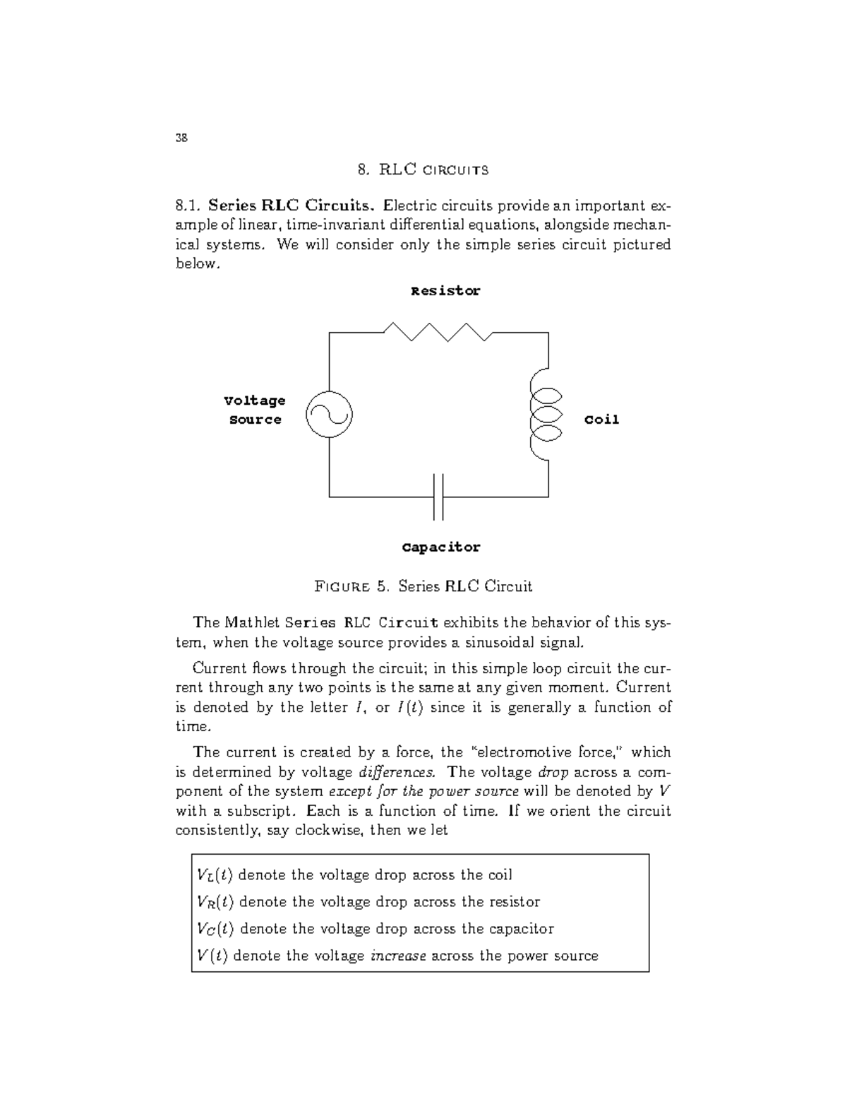 RLC Circuits: Series Analysis and Differential Equations - Studocu