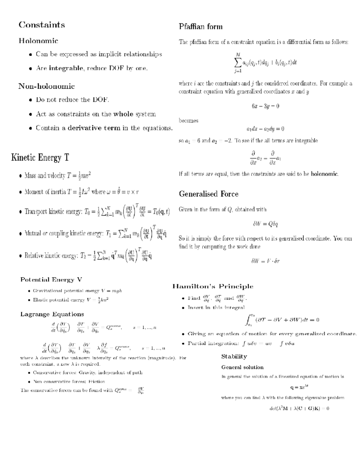 Formula Cheat Sheet for Quick Reference - Essential Study Guide - Studeersnel