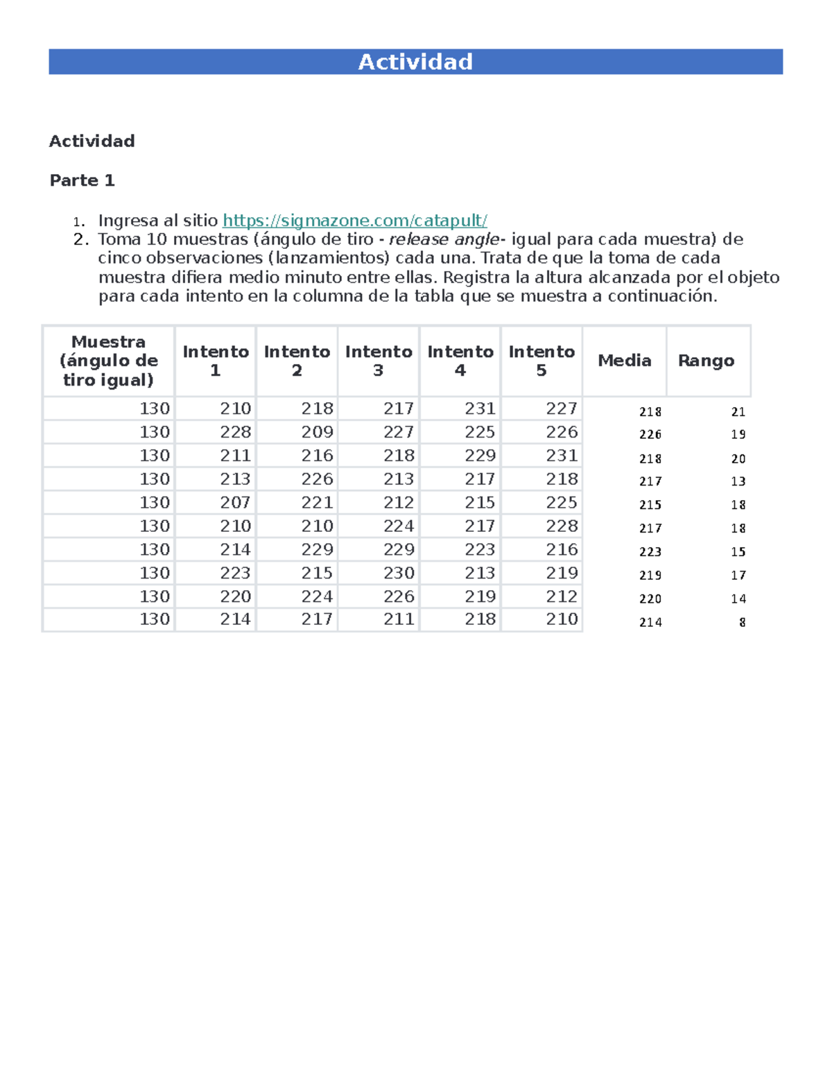 Semana 2 - Actividad Actividad Parte 1 Ingresa al sitio sigmazone ...