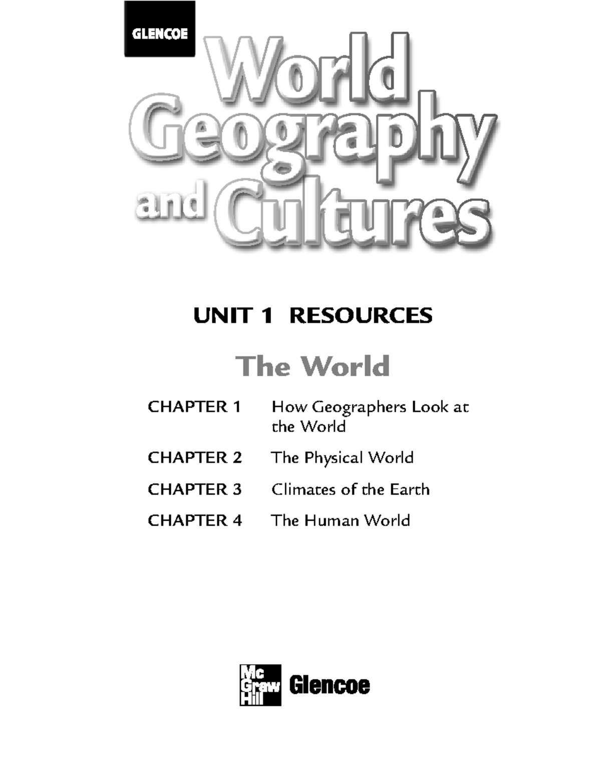 Wgcu01rb - Unit 1 Resources: Geography and Cultures Overview - Studocu