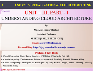NPTEL Cloud Computing Week 2 Answers - IIT Kharagpur Quiz - Studocu