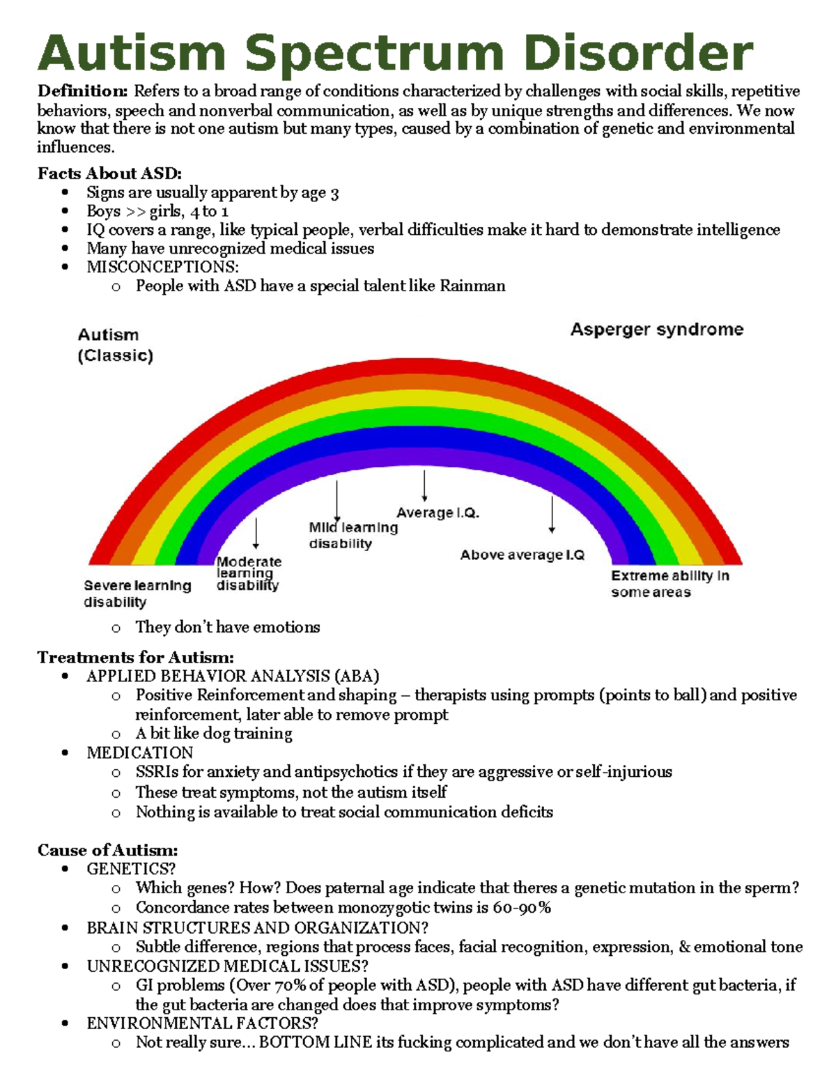 Autism Spectrum Disorder Overview - Autism Spectrum Disorder Definition ...