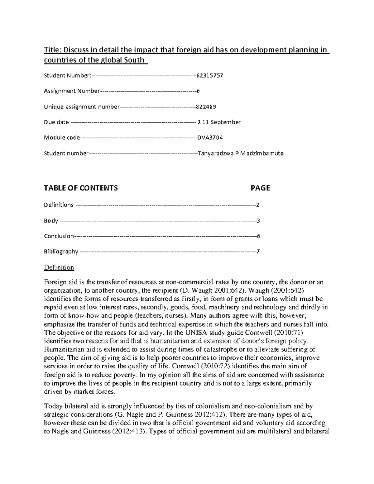 Grade 9 Geography Development: Measuring Progress Through Indicators ...