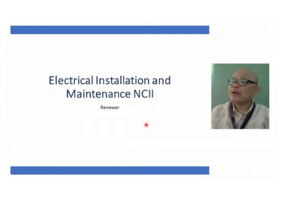 Electrical Installation Maintenance NCII Comprehensive Review Guide ...