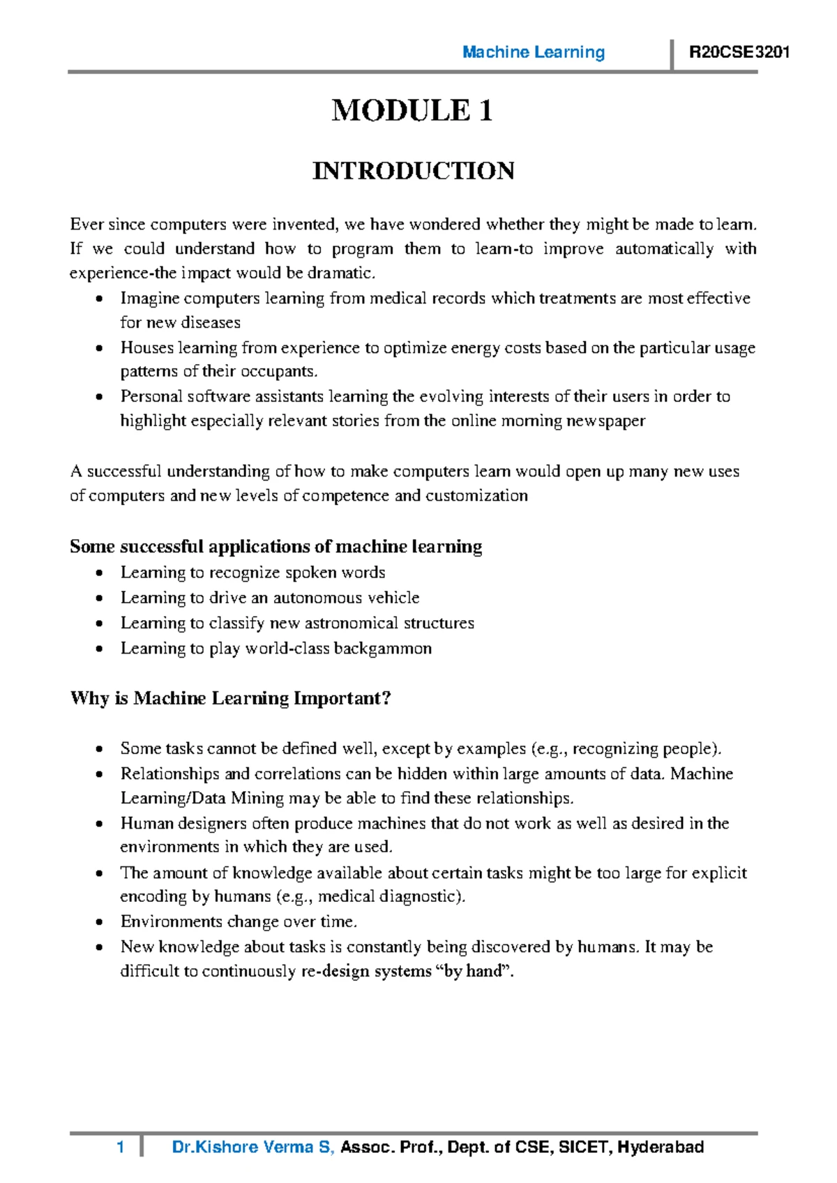 R22 AM505PC Machine Learning Lab Manual - Key Exercises & Concepts - Studocu