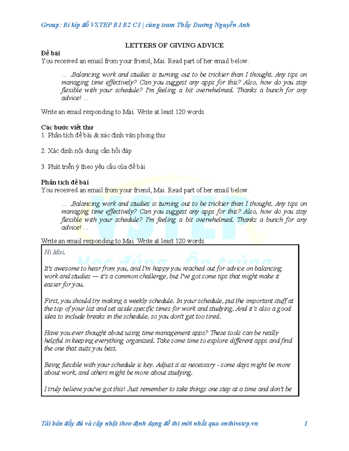 Writing Lesson 3: Tips for Responding to a Friend's Advice Request ...