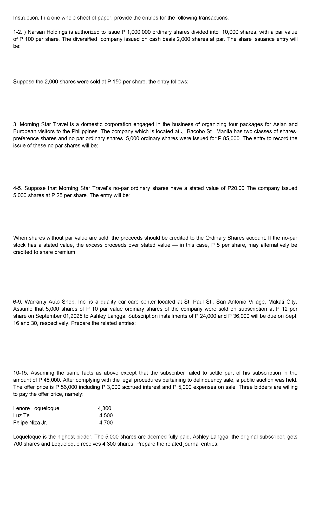 IA II Assignment - Intermediate Accounting Practice Exercise - Studocu