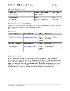 Soci 100A final exam - Summary sociology - Soci 100A final exam Explain ...