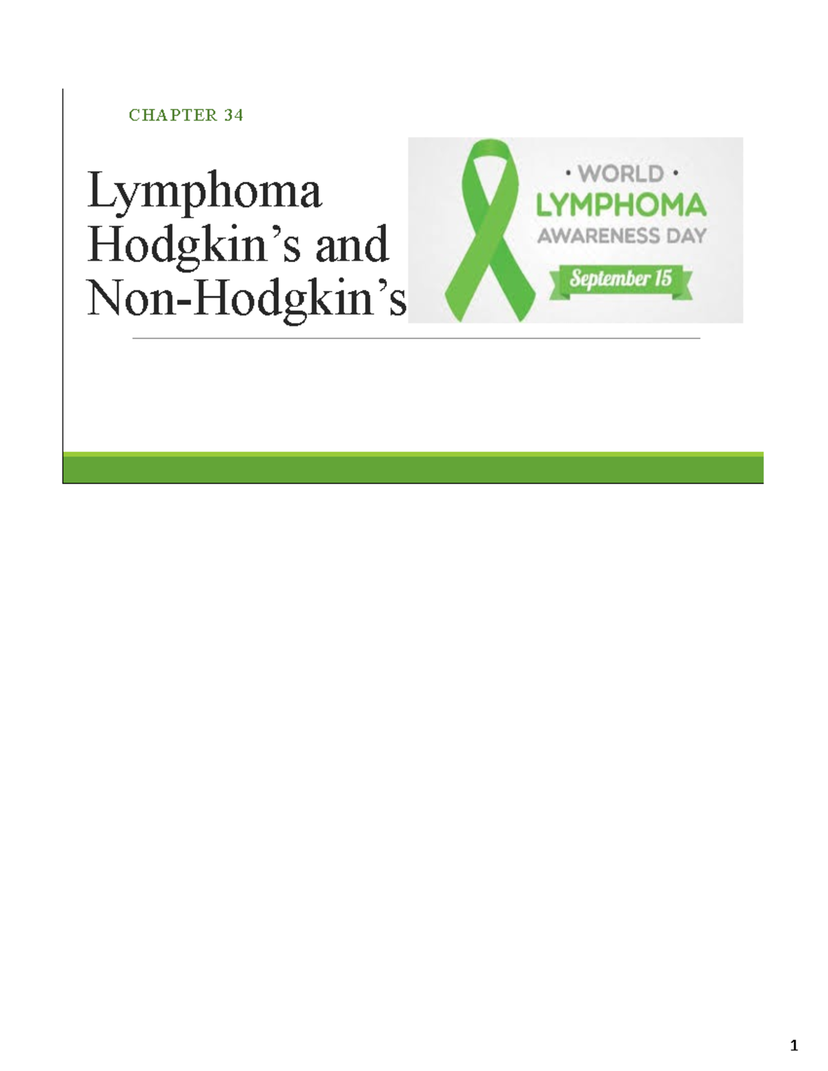 Nursing Management of Hodgkin's and Non-Hodgkin's Lymphoma: Key Insights - Lymphoma Hodgkin’s ...
