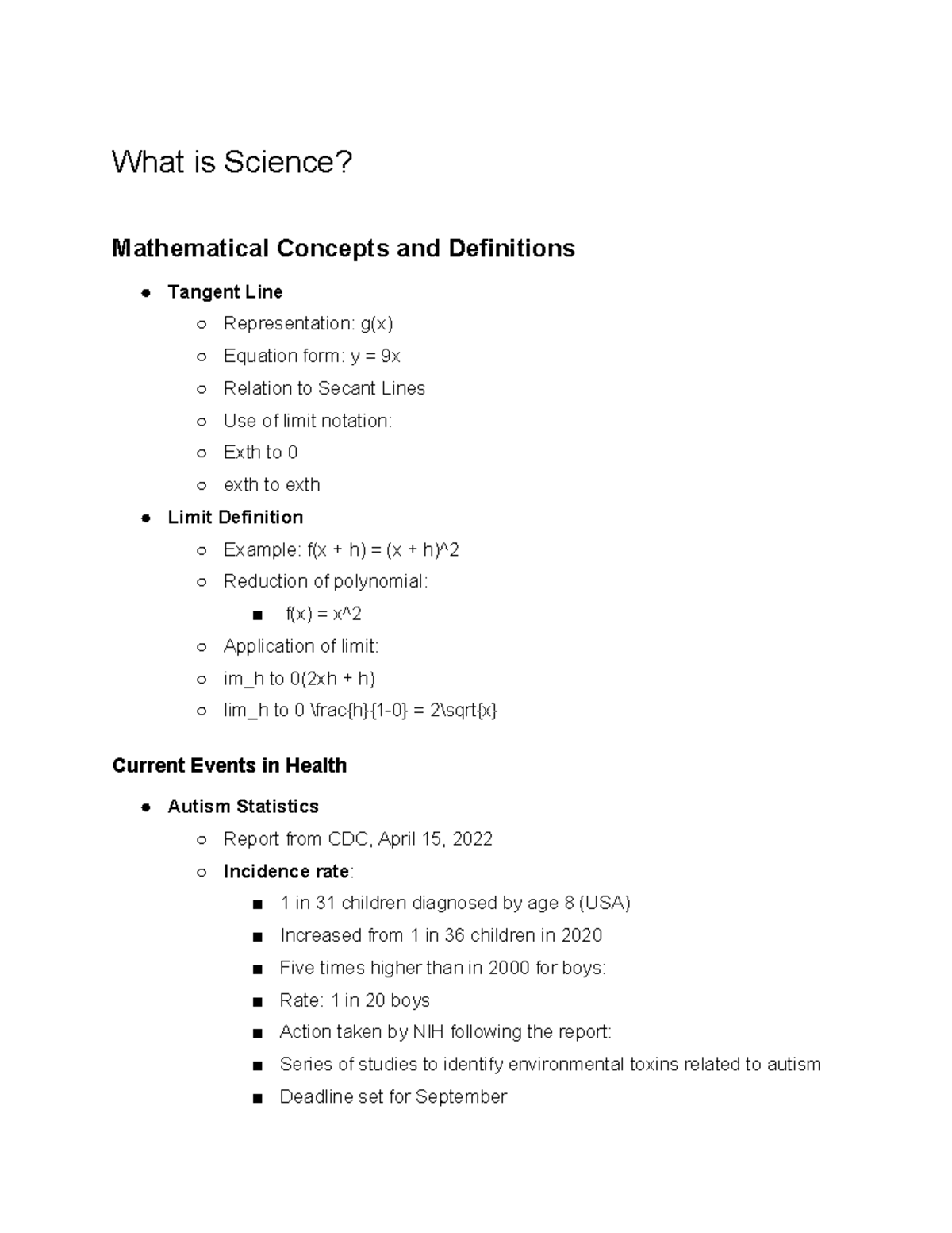 Understanding the Nature of Science: Concepts & Applications (COMG 102 ...