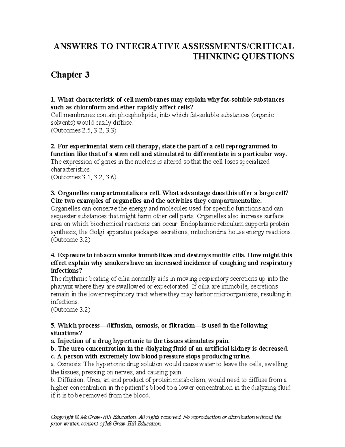 Integrative Assessments & Critical Thinking Qs - Chapter 3 - Studocu