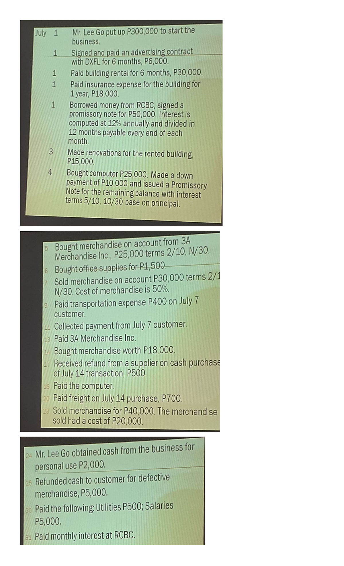 Midterm Practicum Report: Business Transactions Overview - Studocu