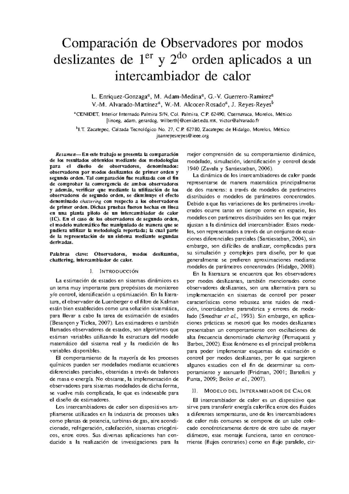 Comparación de Observadores Deslizantes de 1er y 2do Orden en IC - Studocu