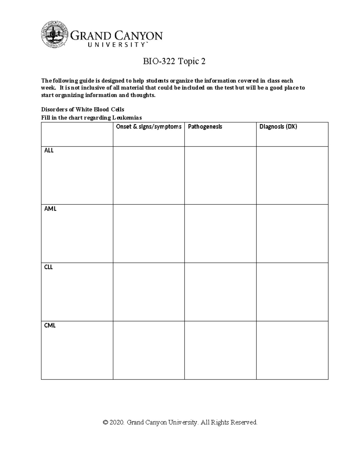 BIO - lab - BIO-322 Topic 2 The following guide is designed to help ...
