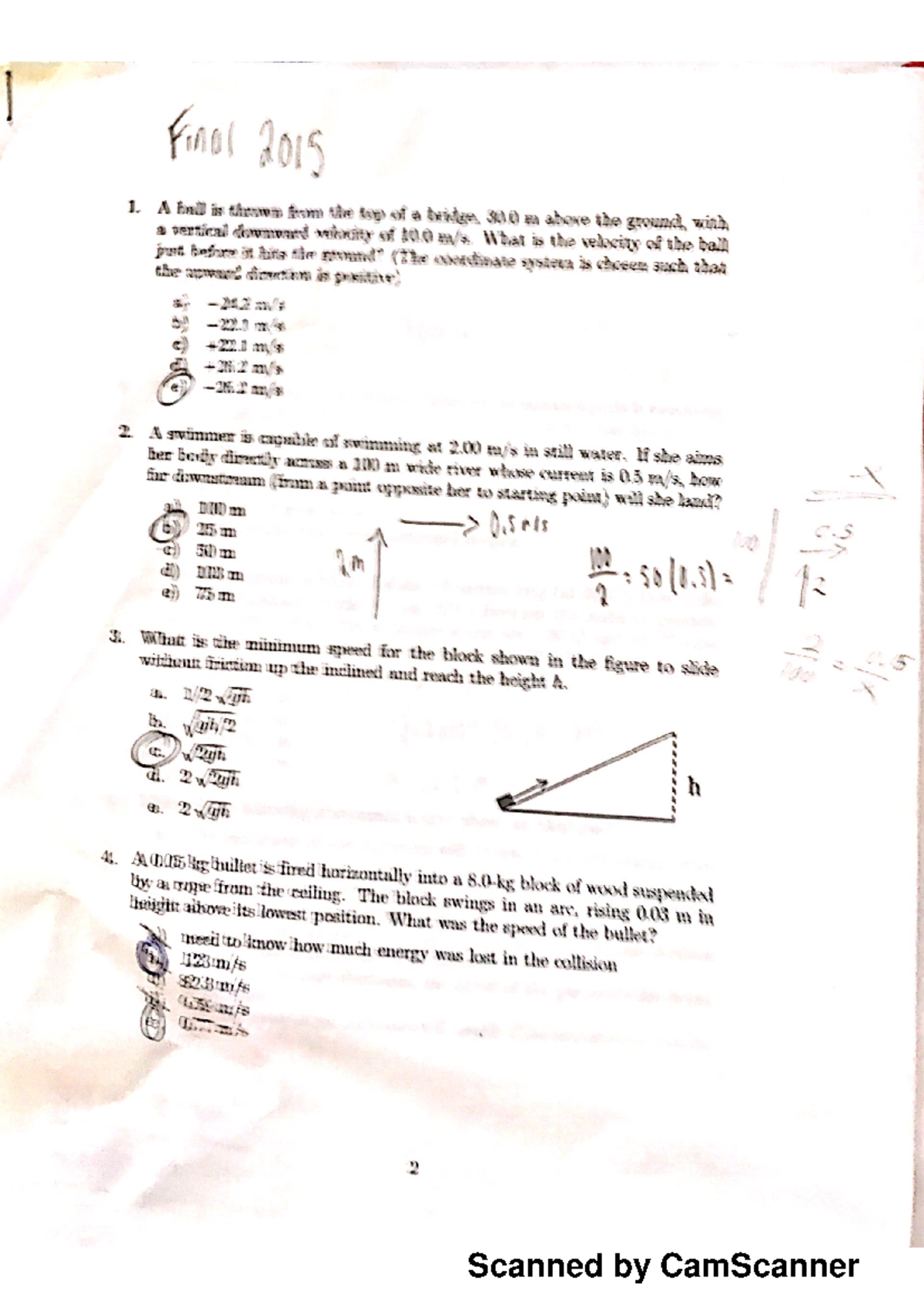 General Physics I (Brahmia) - Final Exam Review Guide - Studocu