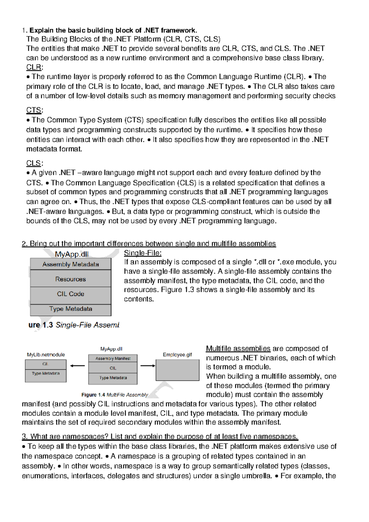 C# - u can refer it but it may inconsist - Explain the basic building ...