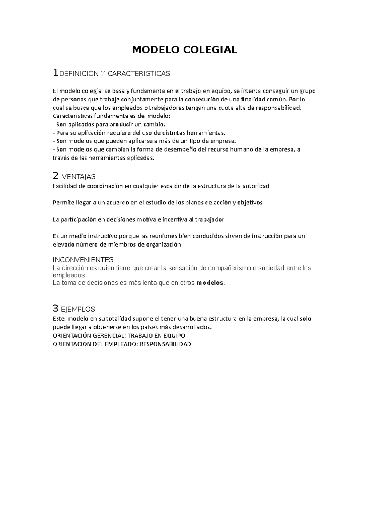 Modelo Colegial: Definición, Ventajas y Ejemplos de Trabajo en Equipo ...