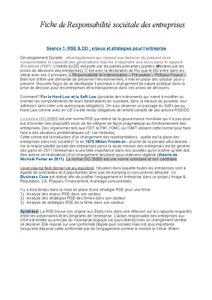 RSE - Cours Complet 2 - Développement Durable RSE (Responsabilité ...
