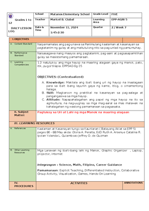 Kinder LE Q3 Week3 ver2 - guide - K Lingguhang Aralin sa Kindergarten ...
