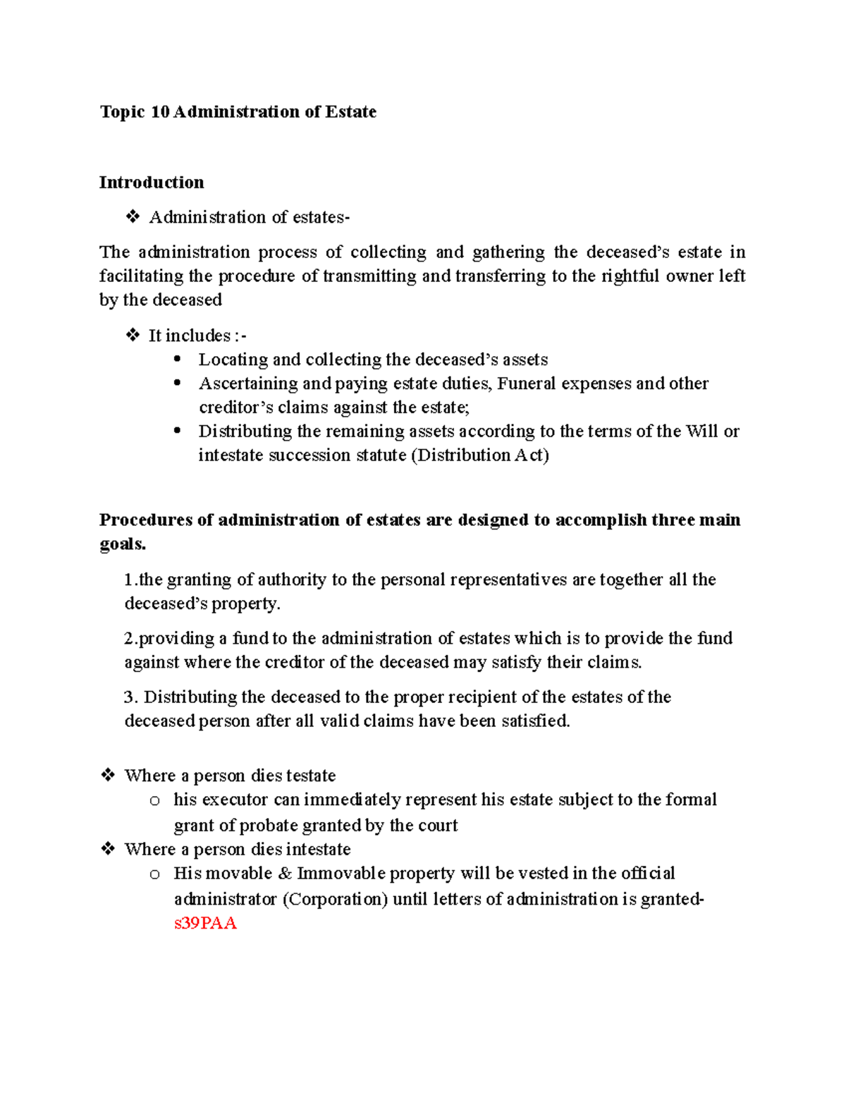 Title: ADMIN 301: Administration of Estate Overview and Procedures ...