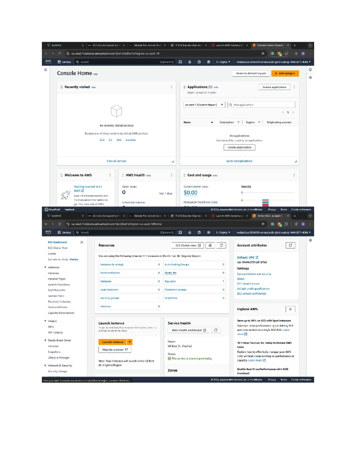 IT 272 D2L Activity: Launching a Virtual Machine on AWS - Studocu