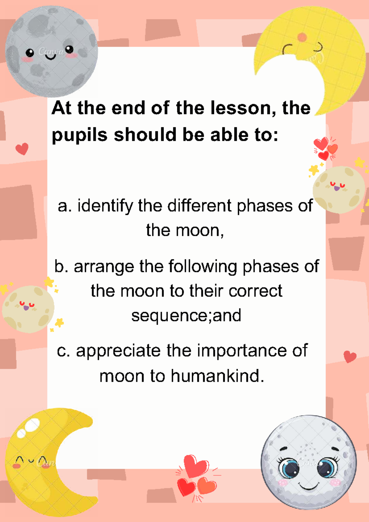 Phases of the Moon Lesson Plan (Course Code: 20250806) - Studocu