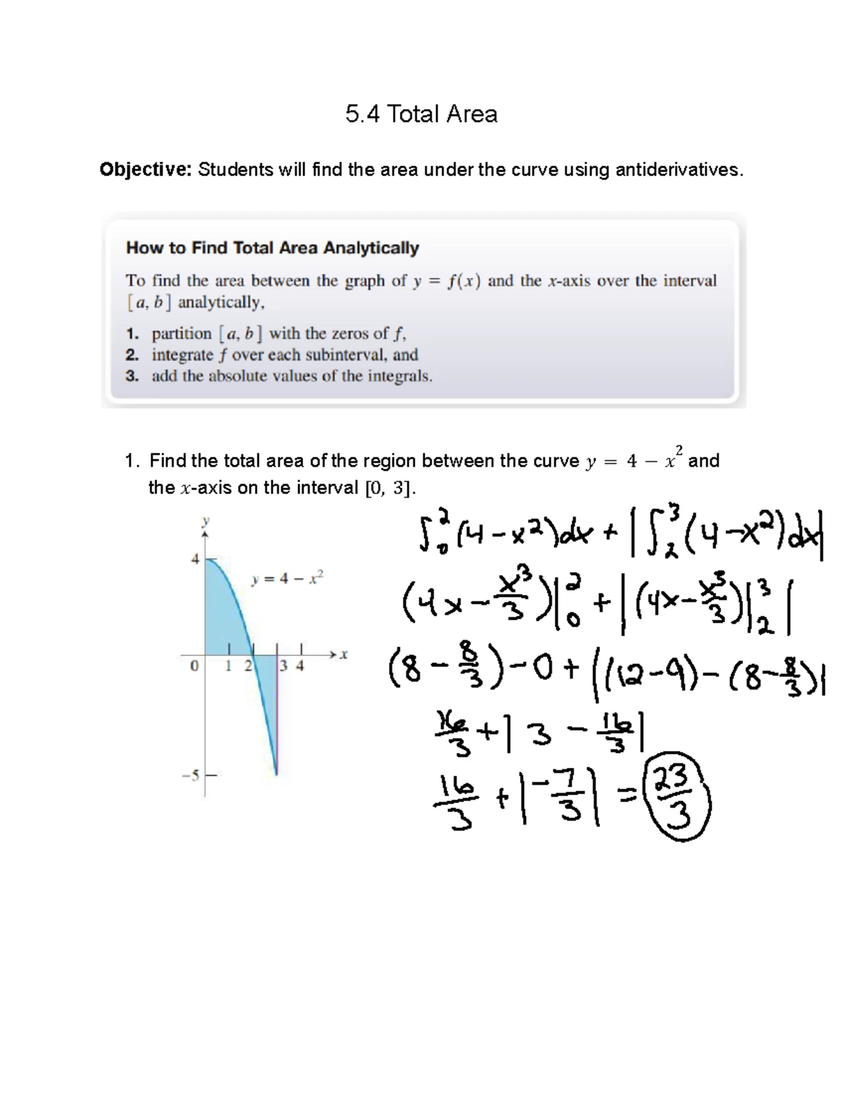 5 - math - 5 The Fundamental Theorem of Calculus Alternate Form ...