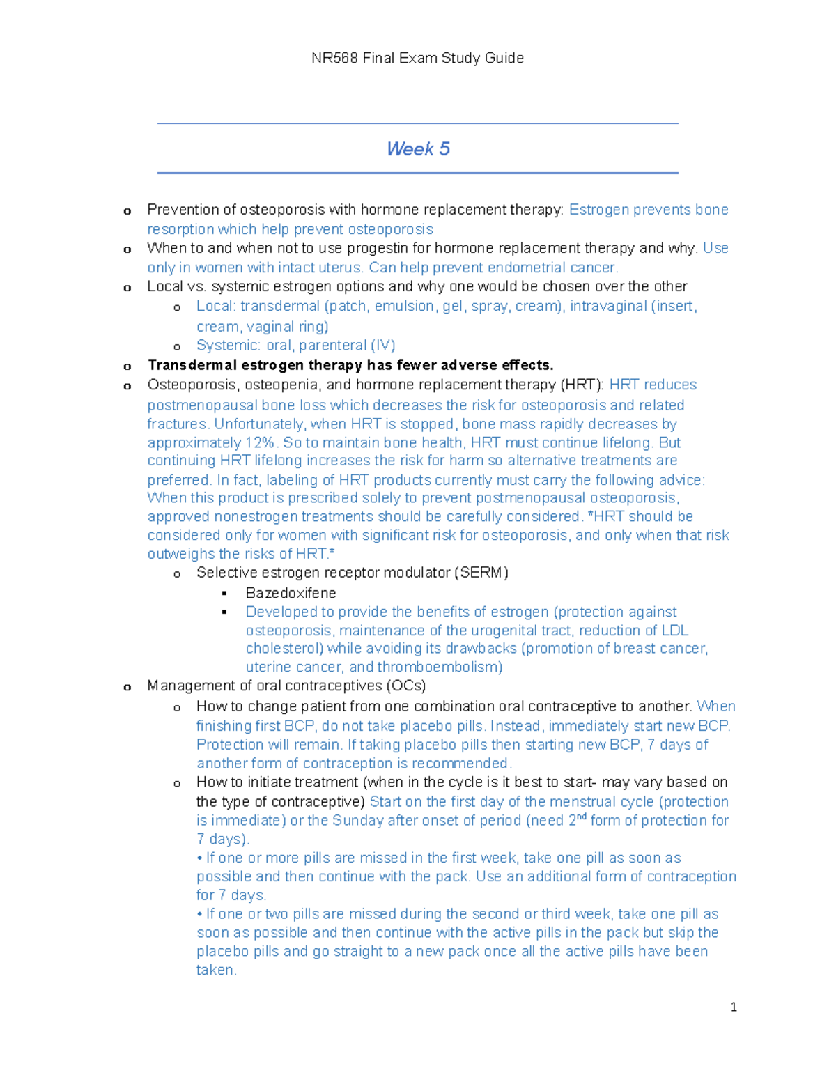 NR568 Final Exam Study Guide: Key Concepts and Management Strategies - Studocu