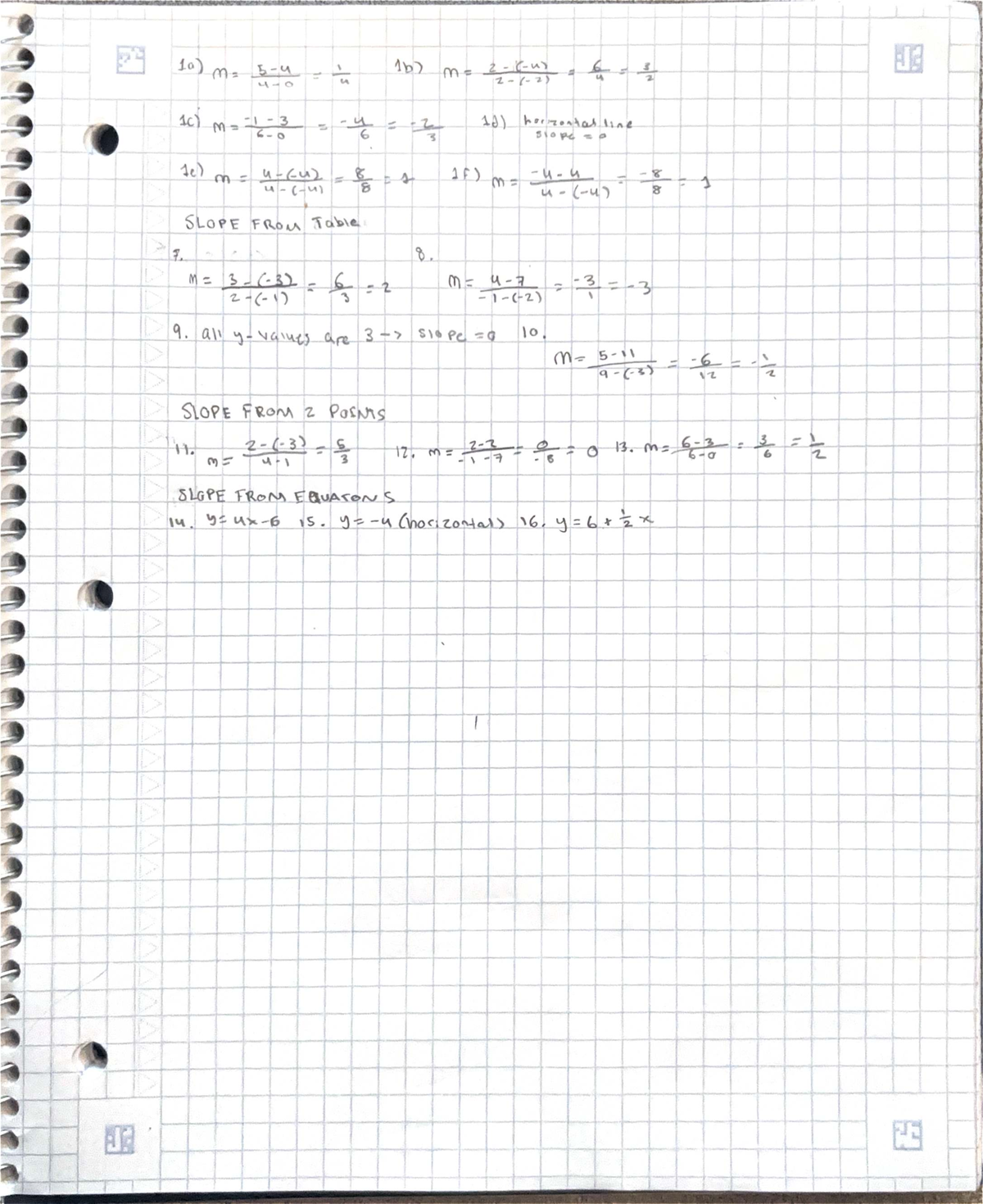 Homework 5: Slope Calculations and Line Equations - Studocu