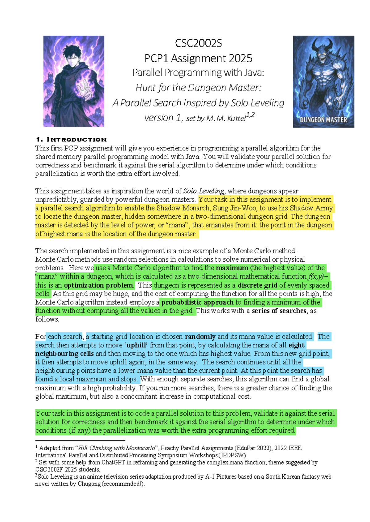 CSC2002S PCP1 Assignment 2025: Parallel Search Algorithm in Java - Studocu