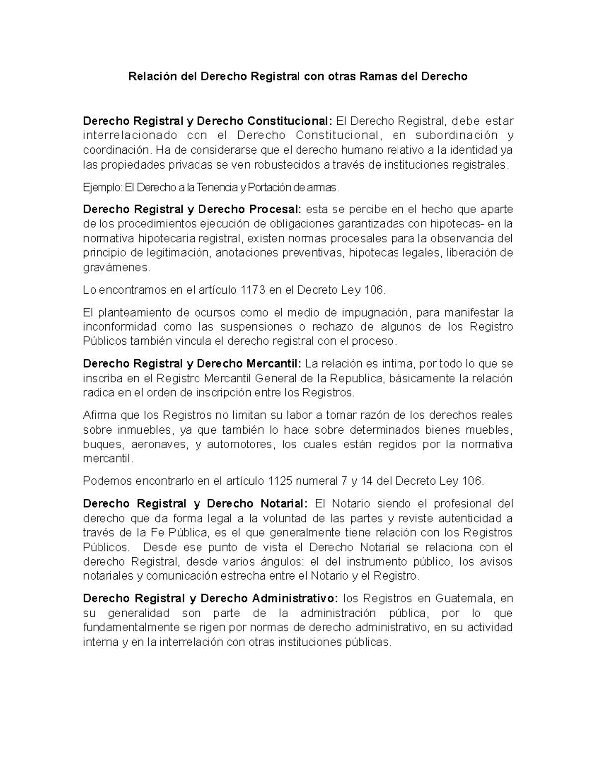 Resumen del Segundo Registro de la Propiedad - Derecho Registral - Studocu