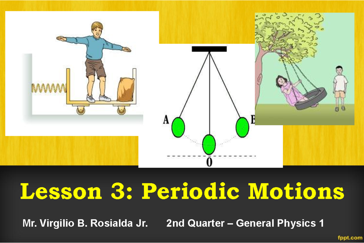 Lesson 3: Periodic Motion in General Physics 1 (2nd Quarter) - Studocu