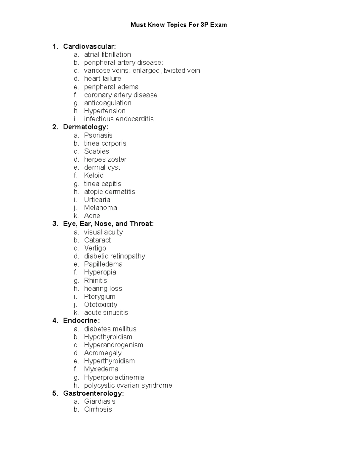 APEA 3P Exam Test Blueprint: Study Guide for Core Competencies - Studocu