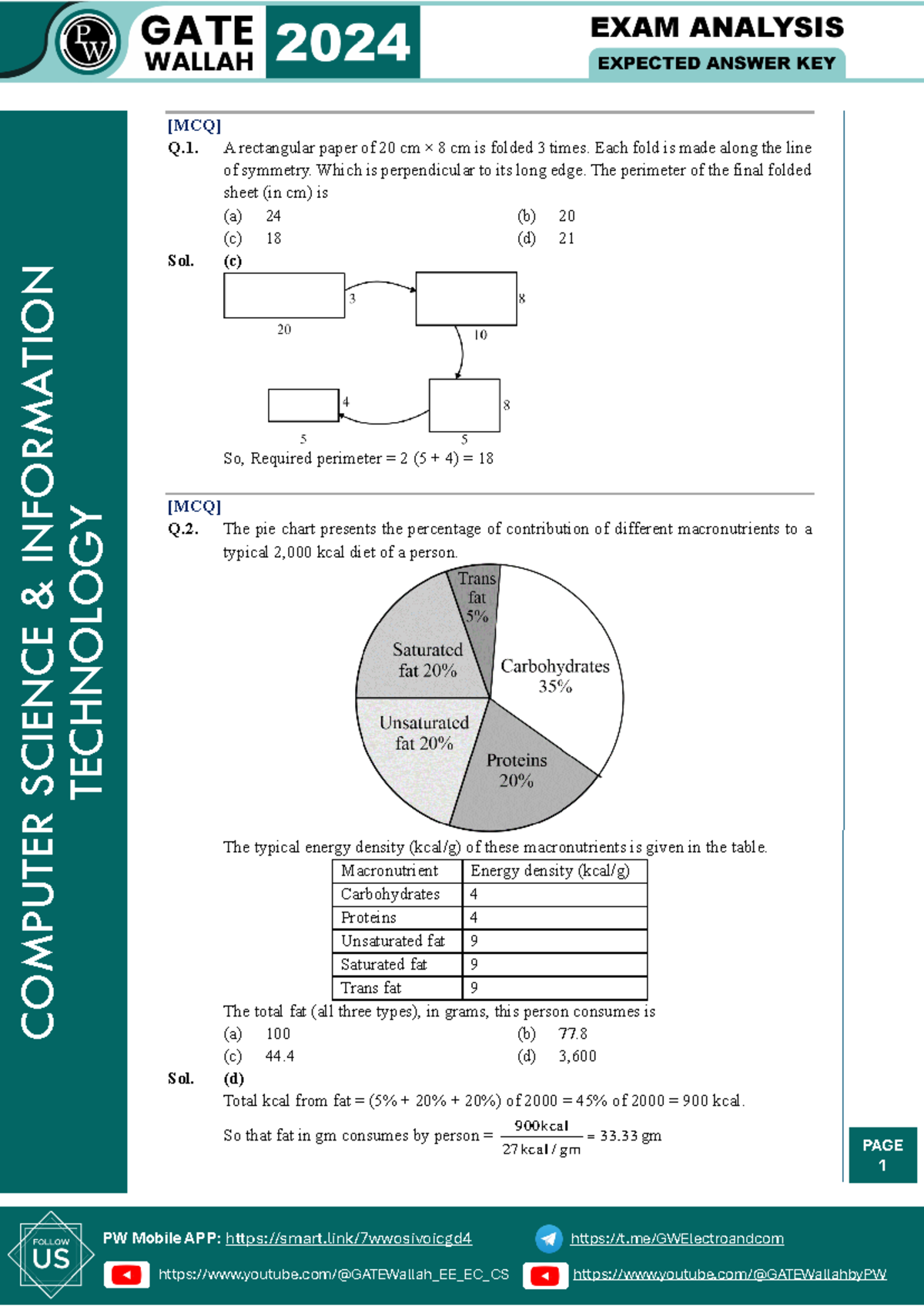 GATE 2024 MCQs for CS&IT: Comprehensive Question Paper with Solutions ...