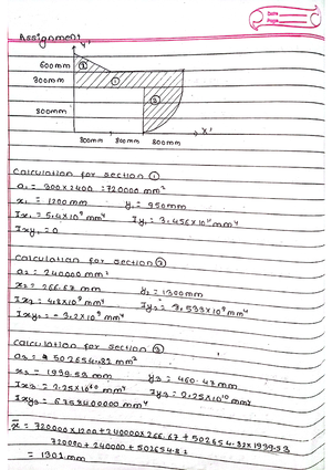 Som - Formula list - STRENGTH OF MATERIAL son 1 load area of diagram ...