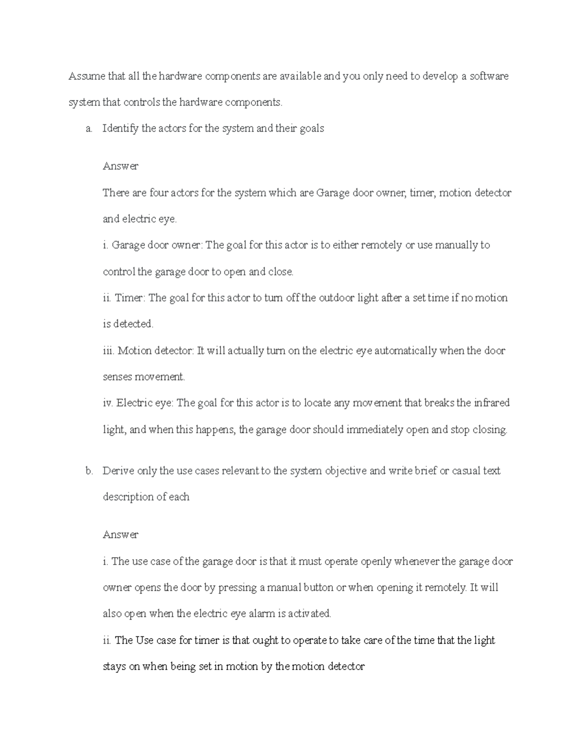 Cs 2401 unit 3 programming assignment - Assume that all the hardware ...